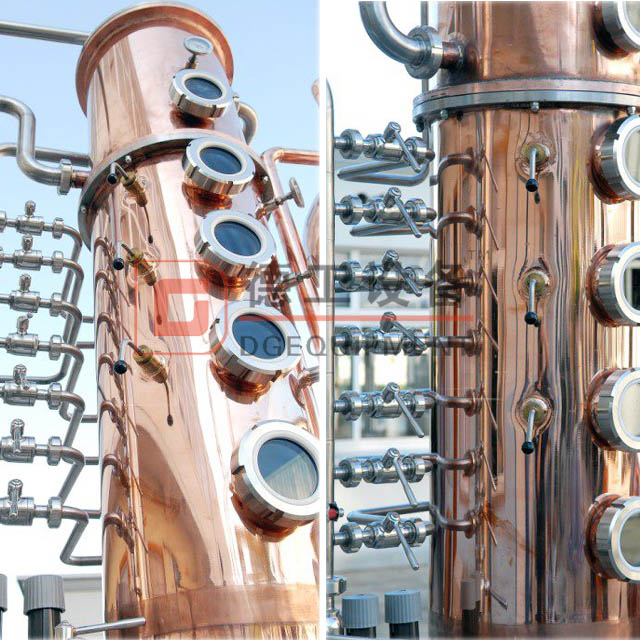 500L/800L High Quality Gin Whisky Distillation Equipment Copper ...