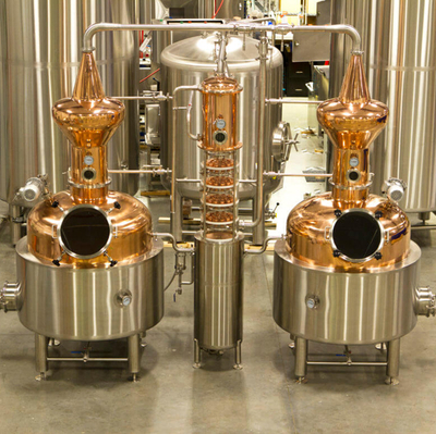 1000L Copper Pot Stills Commercial Distillation Equipment Copper ...